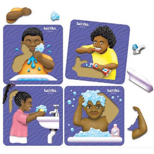 Hygiene Puzzles - Set of 4| Ozzy Educational Toys