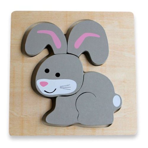 Discoveroo - Chunky Wooden Animal Puzzles - Set of 6| Ozzy Educational Toys