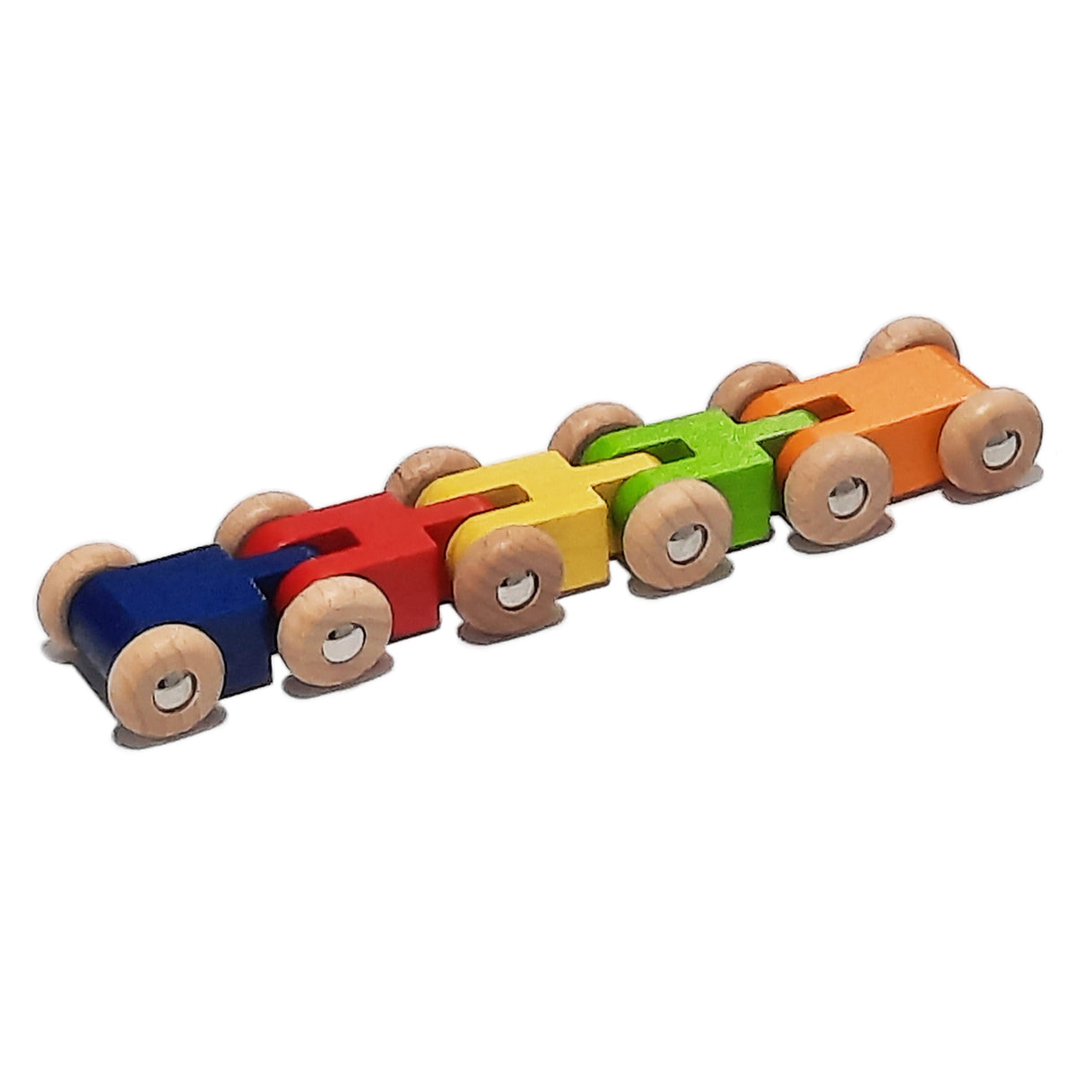 Wooden Mini Wheelies - Set of 5| Ozzy Educational Toys