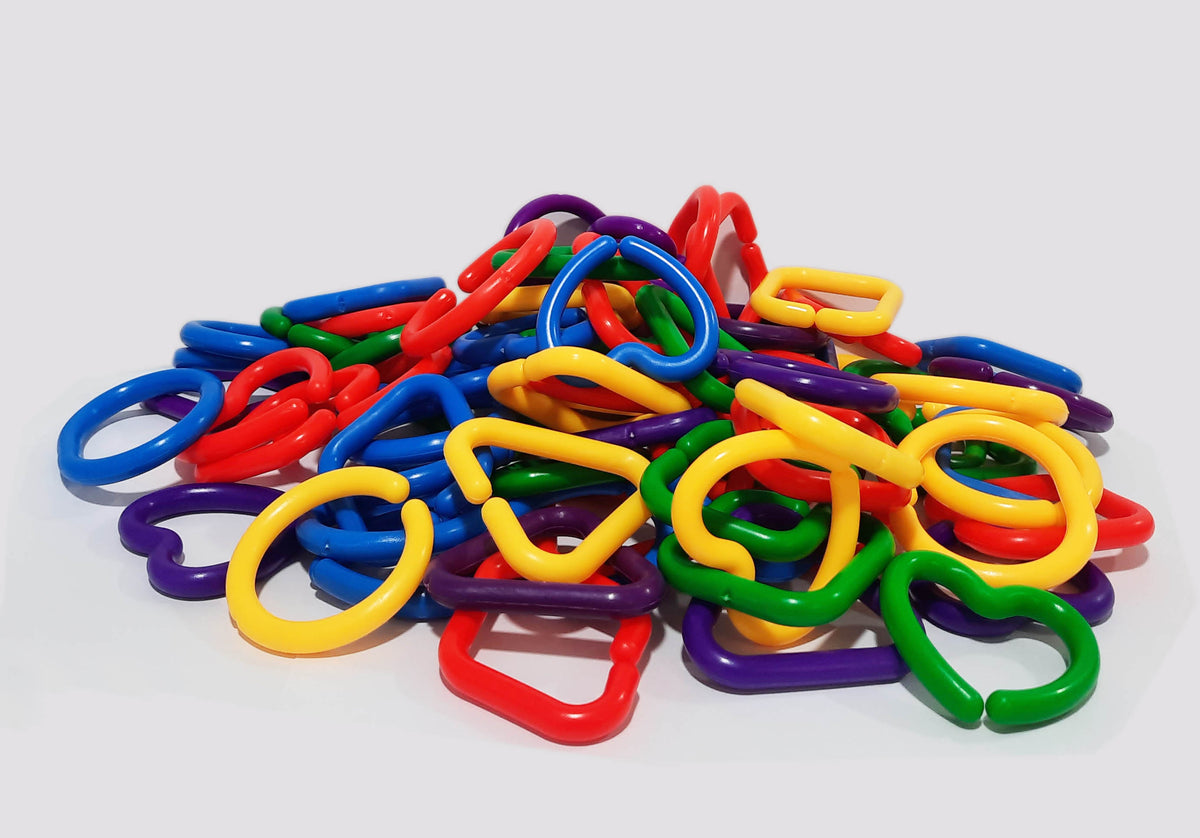 Large Linking Shapes 72pce in Jar| Ozzy Educational Toys