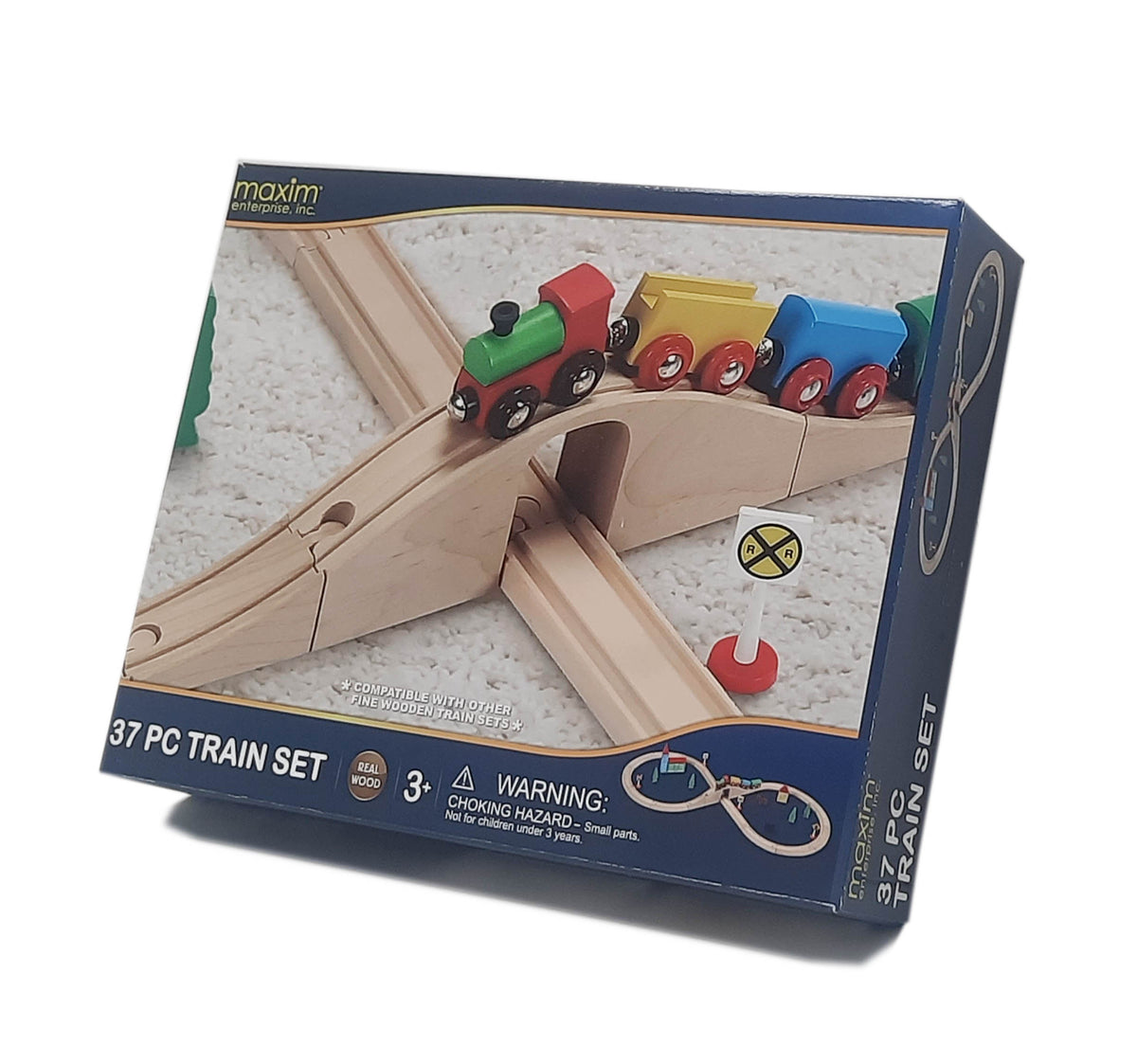 Maxim Wooden Train Set - Basic| Ozzy Educational Toys