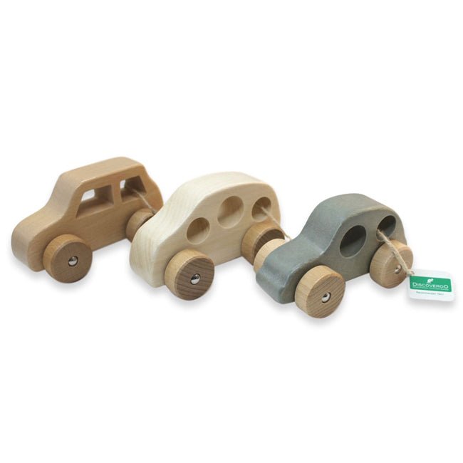 Discoveroo - Chunky Wooden Cars - Set of 3| Ozzy Educational Toys