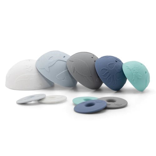 Ocean Stacking Cups Ocean Colours Jellystone Silicon Play Ozzy