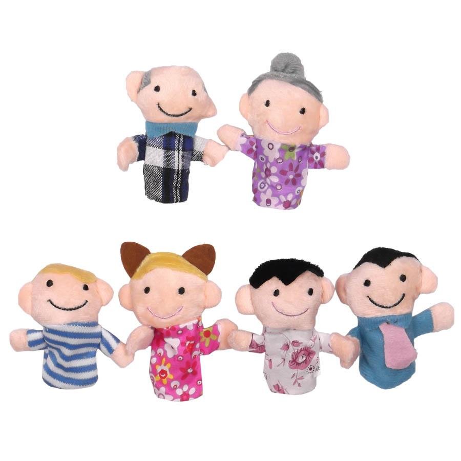 Finger Puppet Set -Asian Family (6)| Ozzy Educational Toys