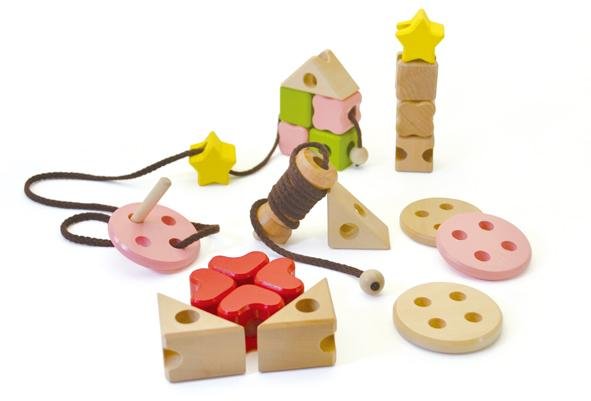 Wooden Threading Blocks| Ozzy Educational Toys