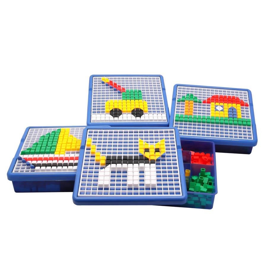 Mosaic Pattern Box Table Set (4)| Ozzy Educational Toys