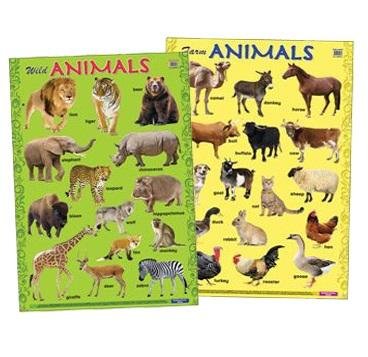Farm & Wild Animal Wall Poster Pack (2)| Ozzy Educational Toys