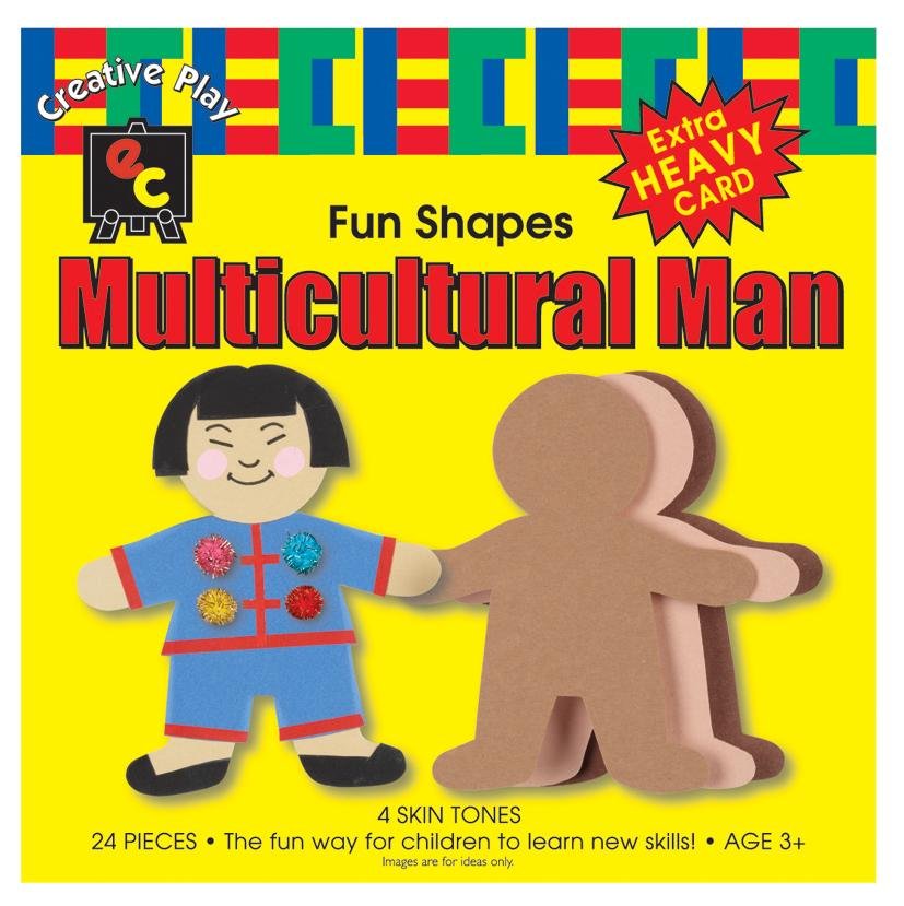 Craft Paper Multicultural People - 24 Pack| Ozzy Educational Toys