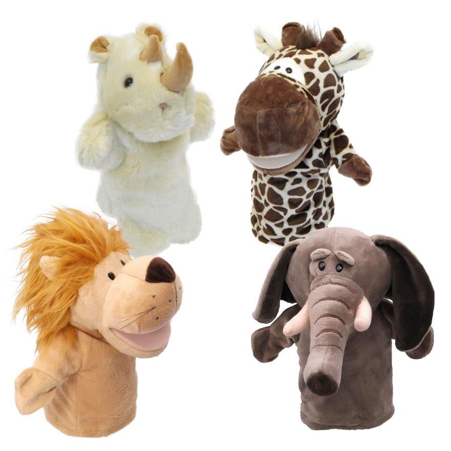 Plush African Puppet Set (4pce)| Ozzy Educational Toys