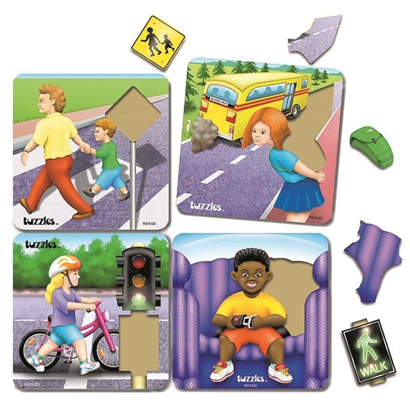 Road Safety - Puzzle Set (4)| Ozzy Educational Toys