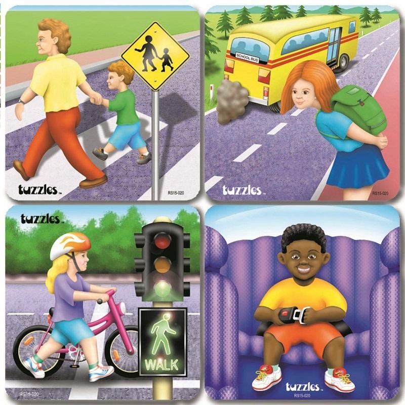 Road Safety - Puzzle Set (4)| Ozzy Educational Toys